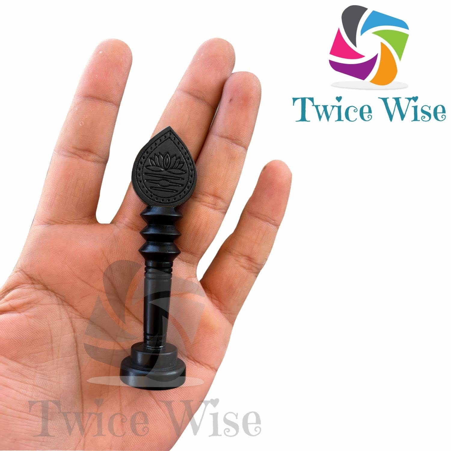 Karungali Vel With Stand Natural Unpolished Ebony Wood Vel (3 Inches ...