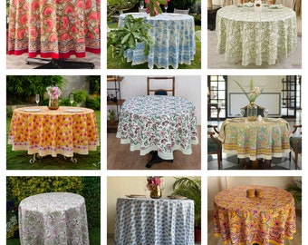 Round Table Cloth - Etsy