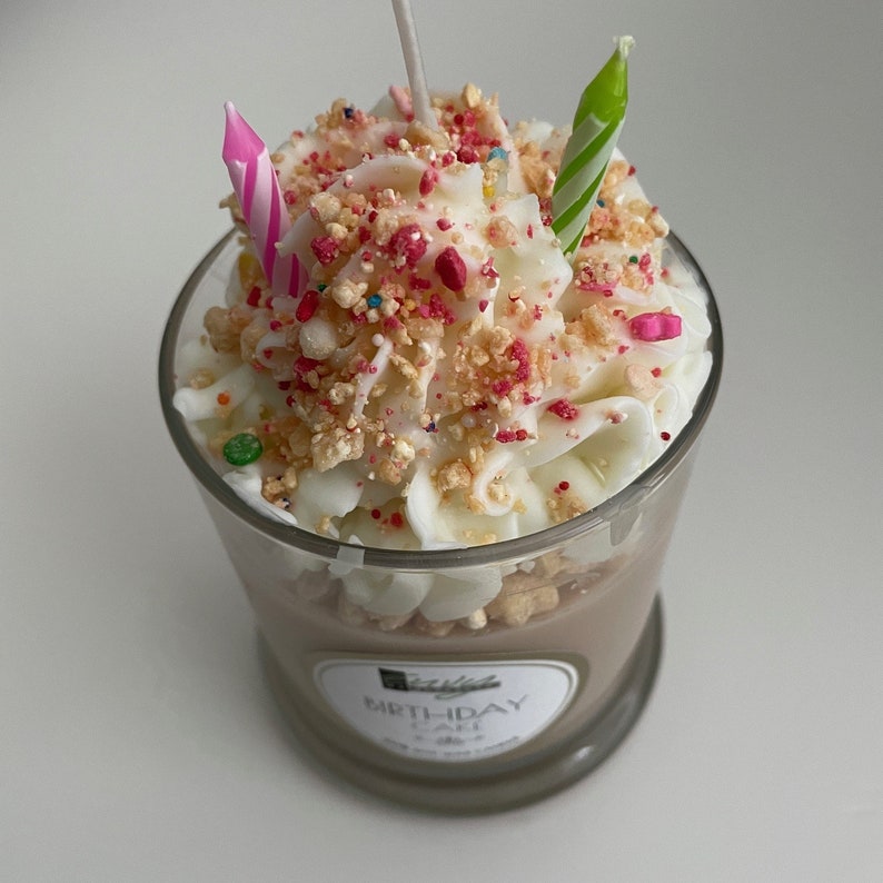 Handmade Birthday Cake Candle - Etsy