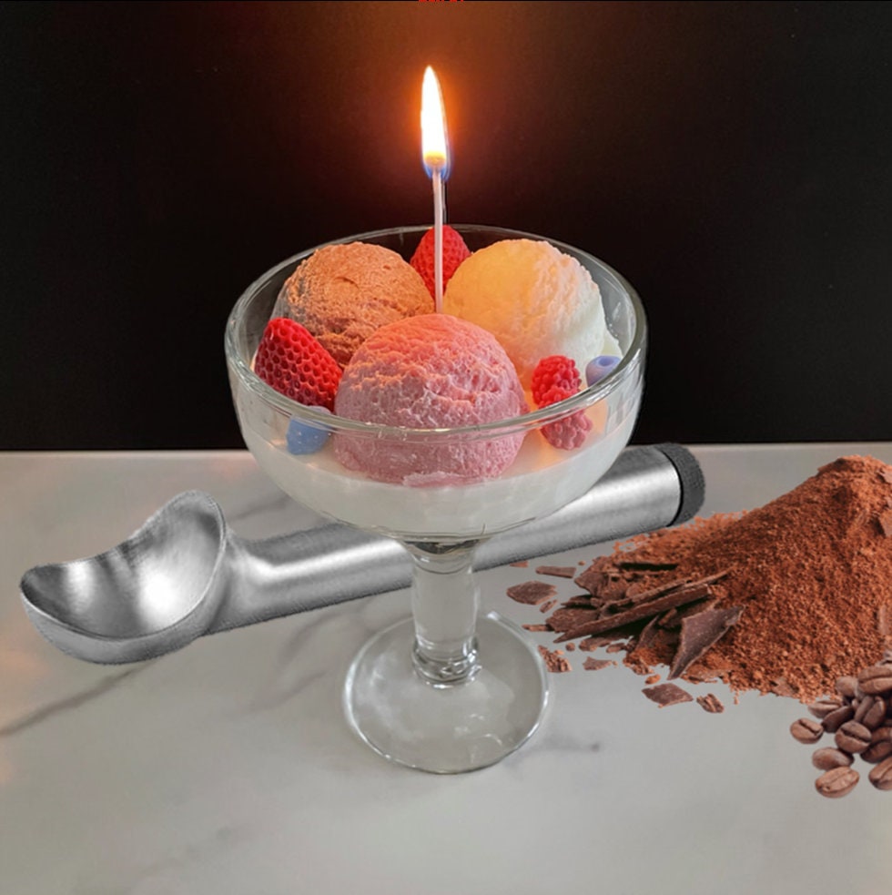 Handmade Neapolitan Ice Cream Sundae Candle - Etsy
