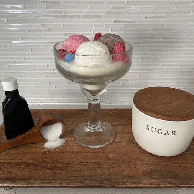 Handmade Neapolitan Ice Cream Sundae Candle - Etsy