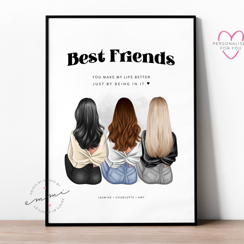 Best Friends Trio - Etsy