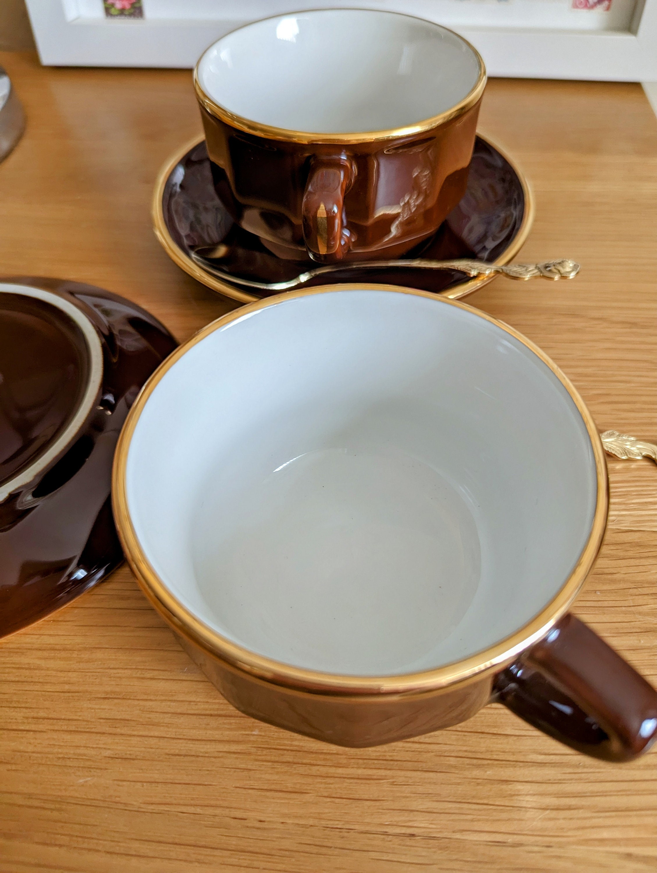 Apilco Breakfast Cups & Saucers Nescafe Cappucino - Etsy