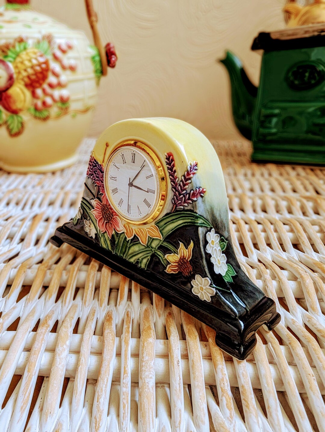 Old Tupton Ceramic Clock - Etsy