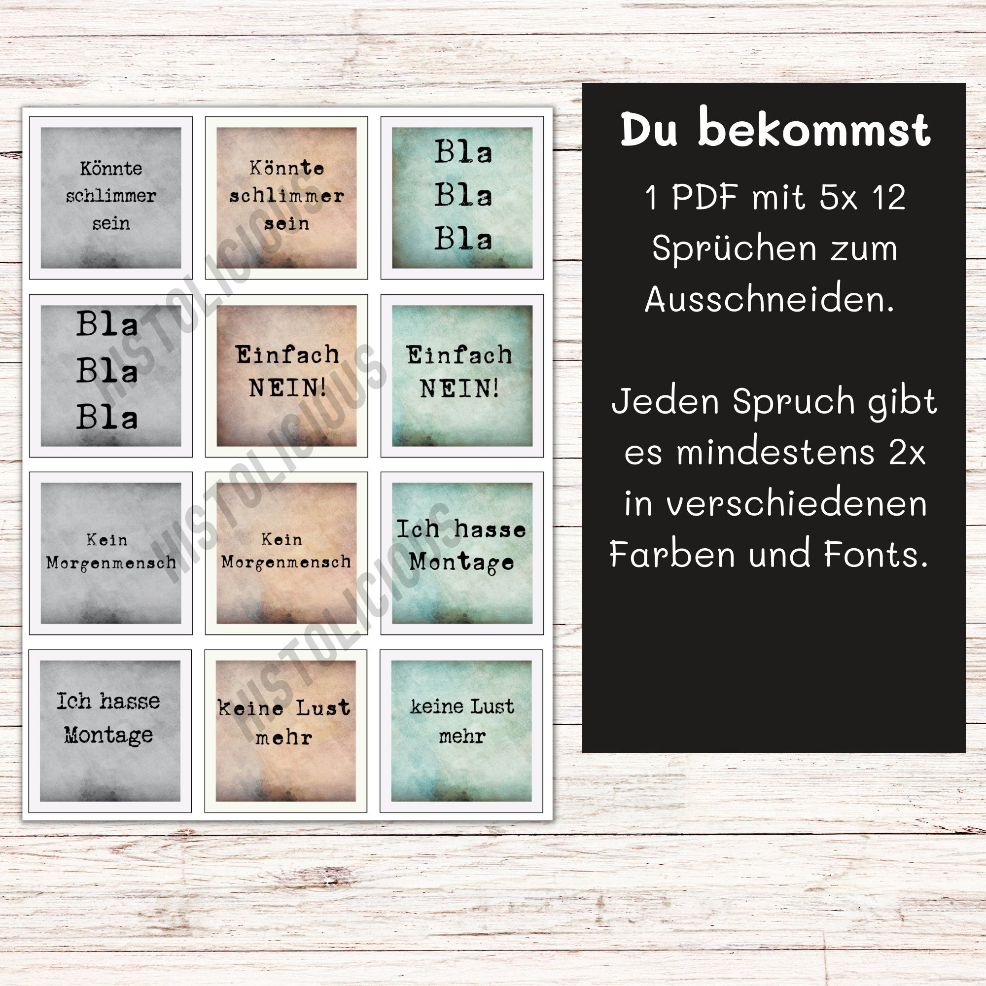 Sarcastic Sayings Printable / Bujo Labels / Bullet Journal Words ...
