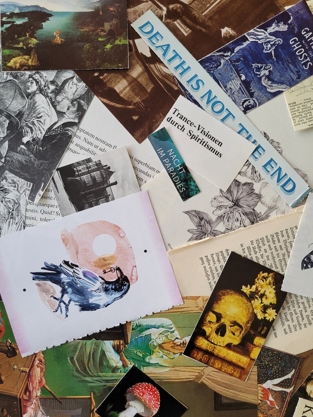 Gothic Ephemera Set / Creepy Ephemera for Journaling / Halloween ...