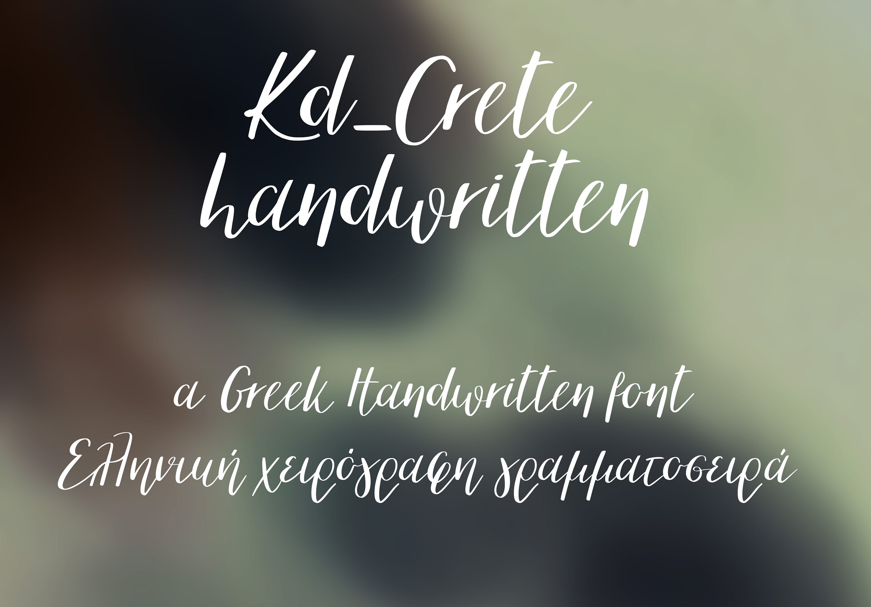 Kd_crete Handwritten Font, Greek Script Font, Ελληνική χειρόγραφη ...