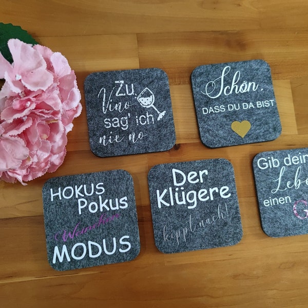 Untersetzer mit sprüchen - Etsy.de