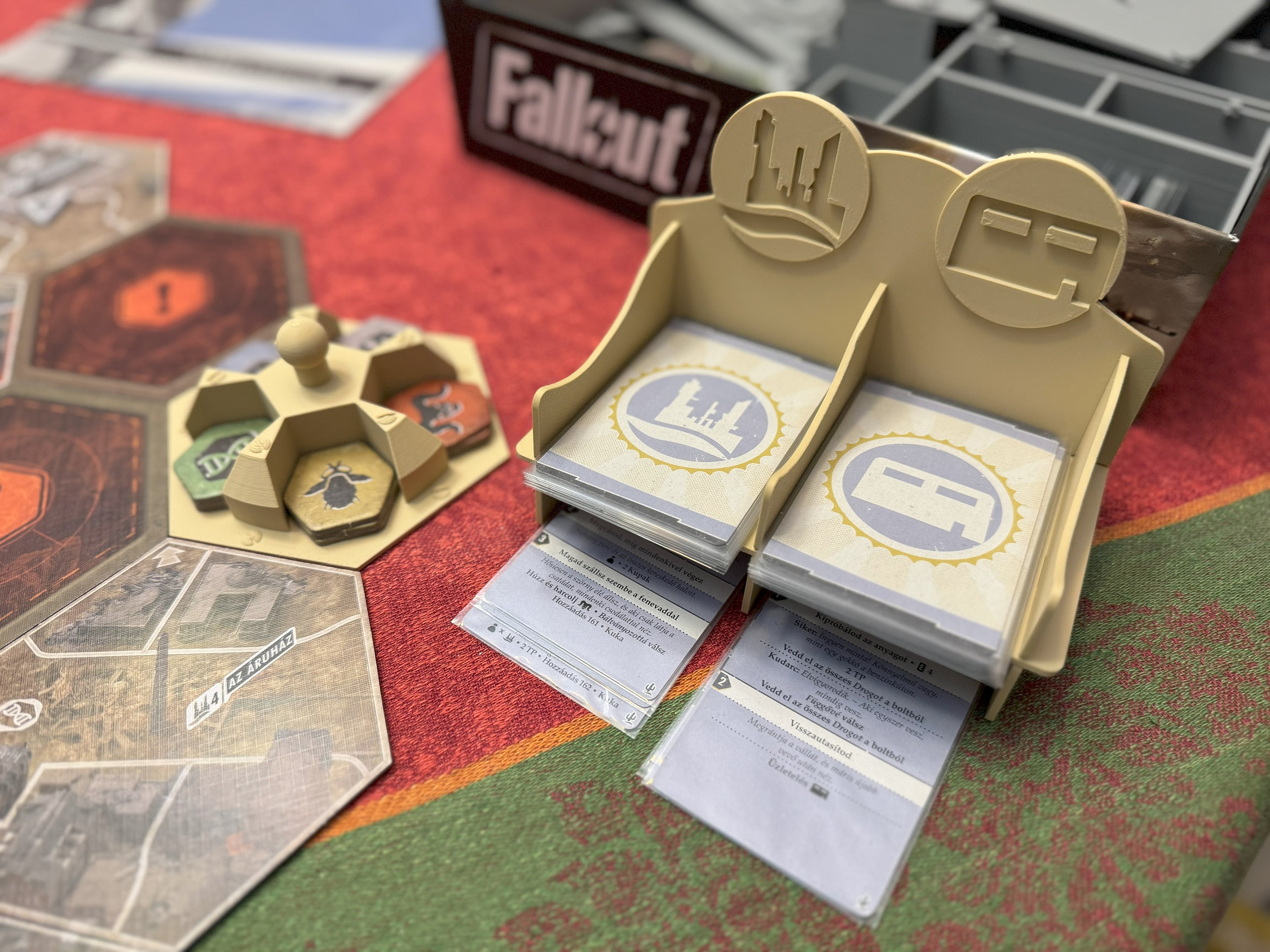 3D Printed Fallout Board Game Accessories | Card Holders, Token Tray ...