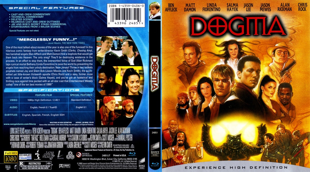 Dogma Bluray W/ 2 Hours of Bonus Features - Etsy