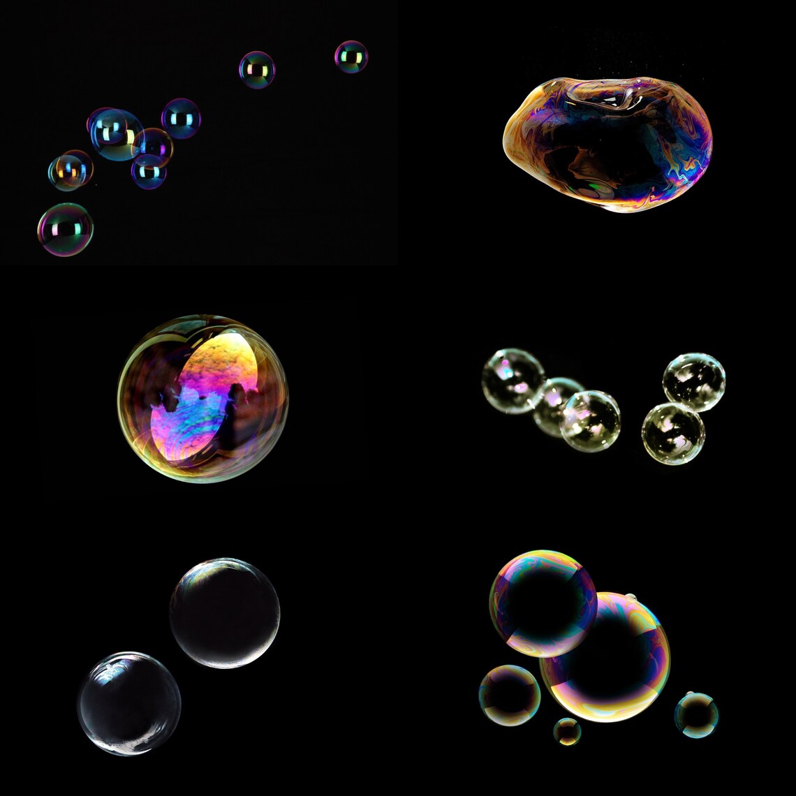 Bubbles Photoshop Overlays, Photo Overlays Package, Kid PS Creative ...