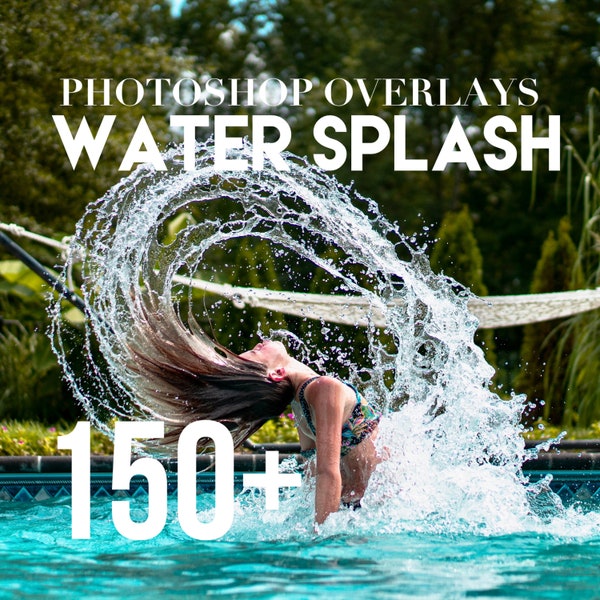 Water Splash Overlay for Photoshop - Etsy