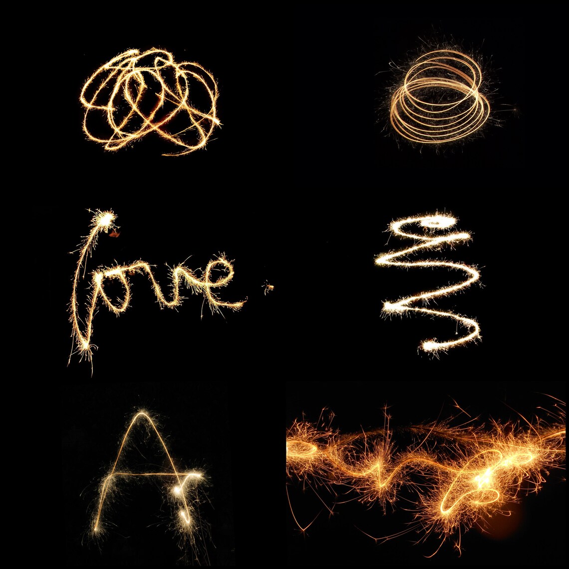 Photoshop Overlays, Firework Photo Overlays Package, Night Photoshop PS ...