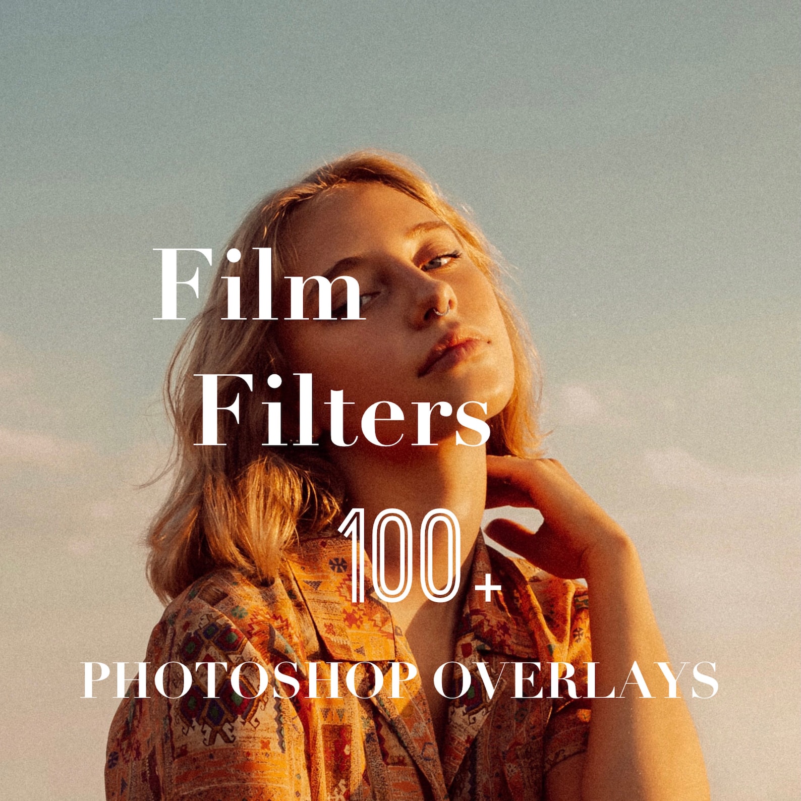 Photoshop Overlays, Film Filters Photo Overlays Package Film Grain ...