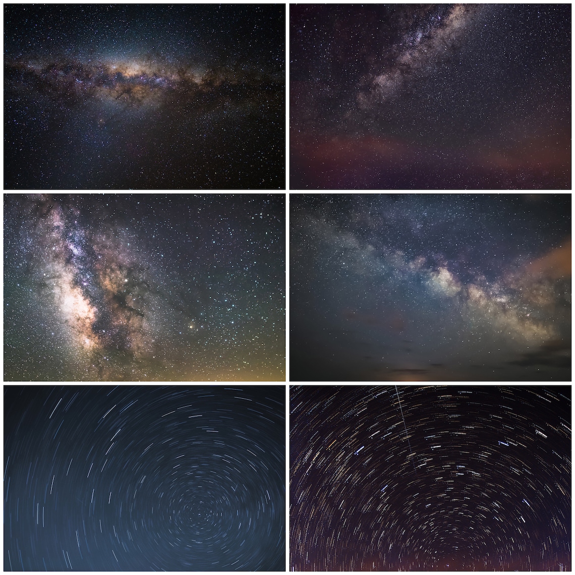 Photoshop Overlays, Starry Night Photo Overlays Package, Stars Moon Sky ...