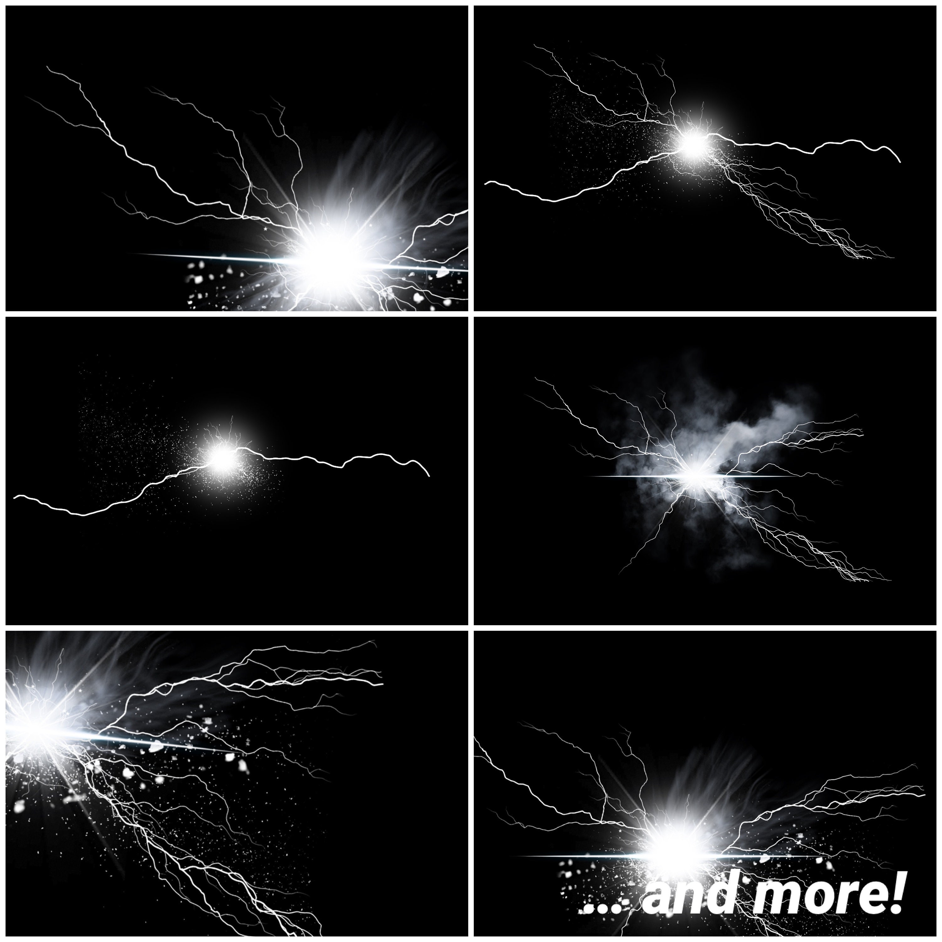 Photoshop Overlays Electric Photo Overlays Package Explosion | Etsy