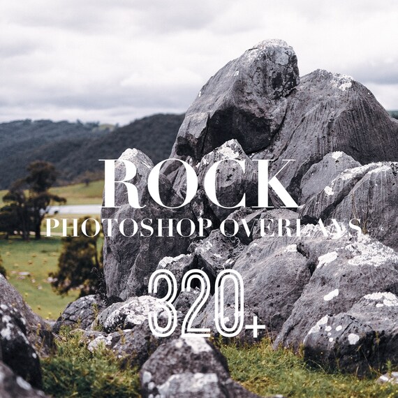 Rock Photoshop Overlays Photo Overlays Package Nature - Etsy
