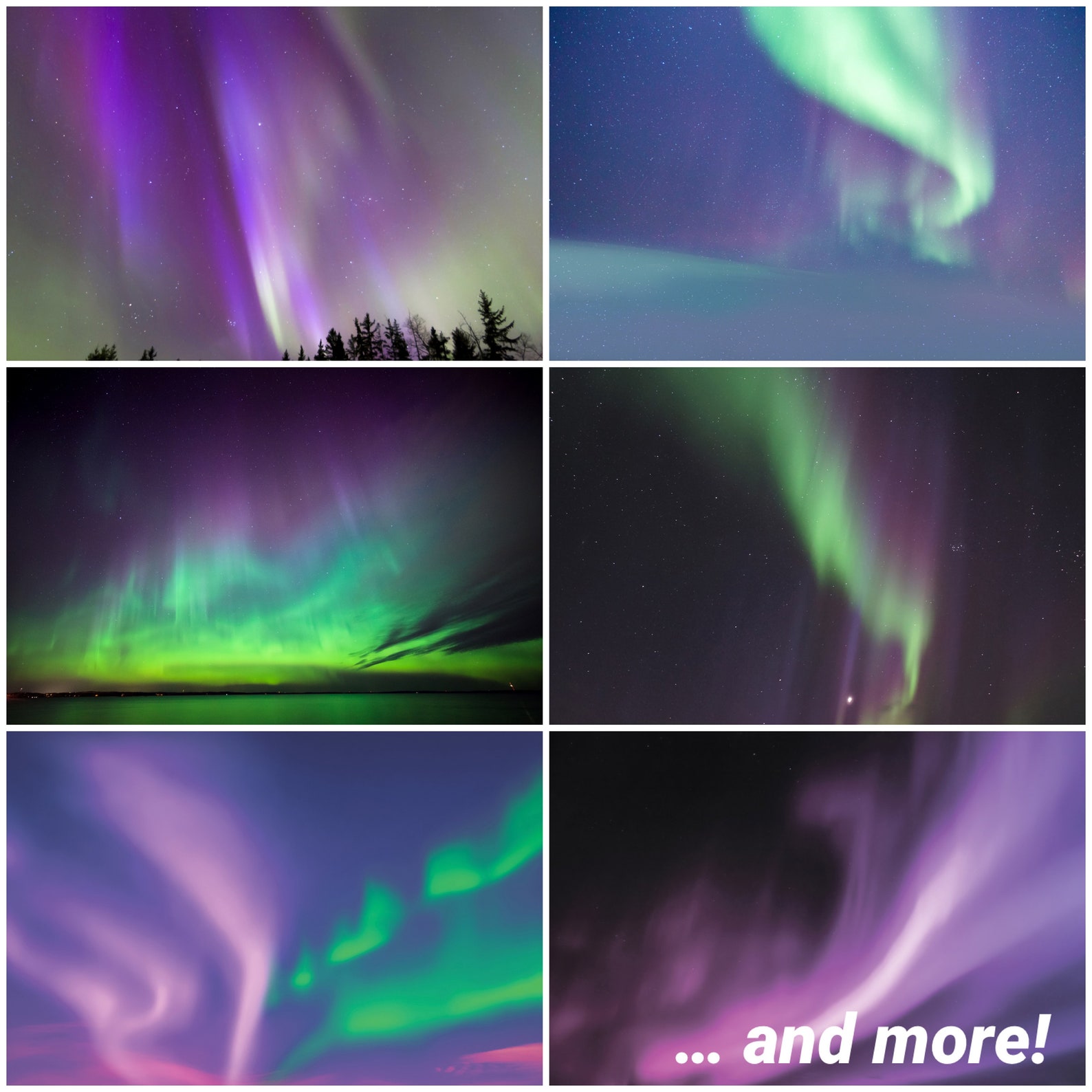 Aurora Photoshop Overlays Photo Overlays Package Polar | Etsy