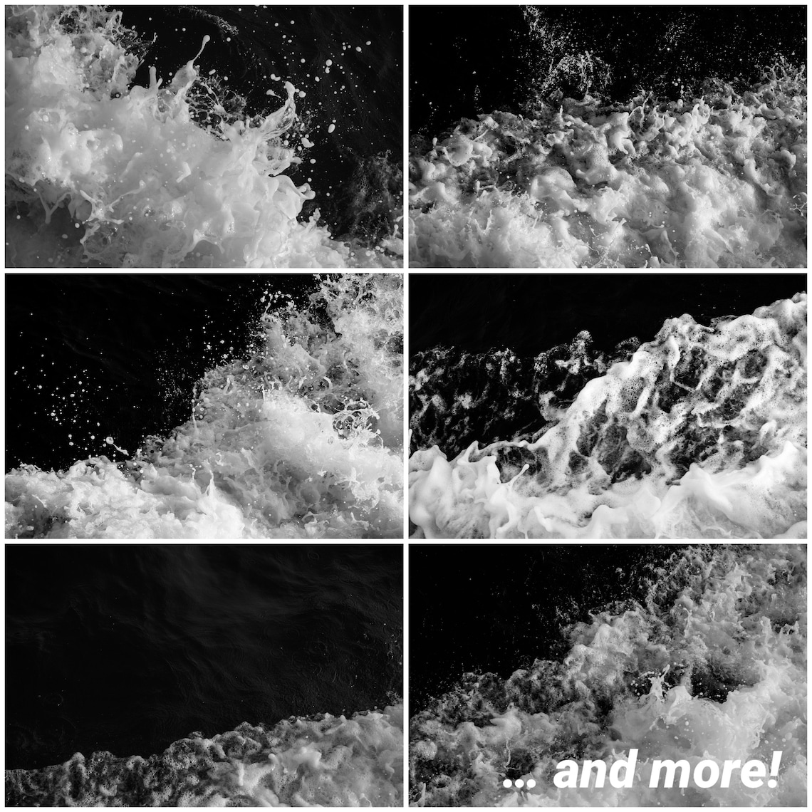 Photoshop Overlays, Water Splash Photo Overlays Package, Wave Texture ...