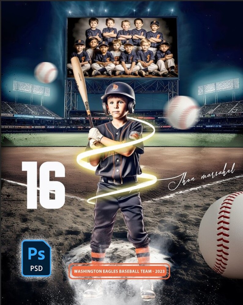 Baseball Memory Mates - Photoshop Templates for Sports Teams and ...