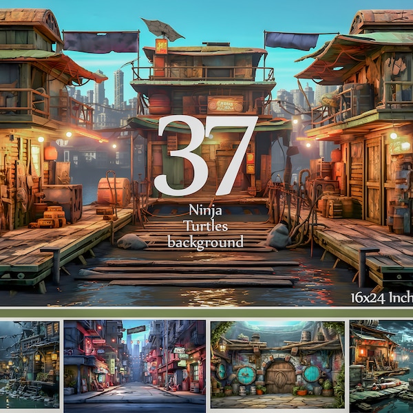 Ninja Turtles Backdrops - Etsy