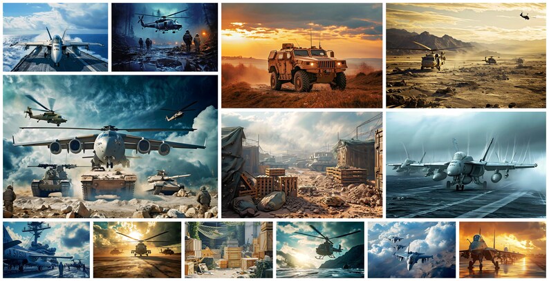 40 Military Army Digital Backdrops | War Zone & Combat Photography ...