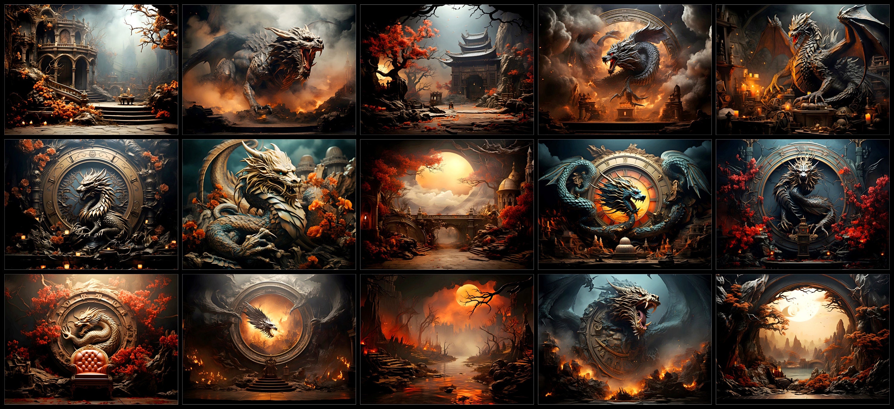 45 Fantasy Dragon Backdrops, Dragon Digital Photography Backdrops ...