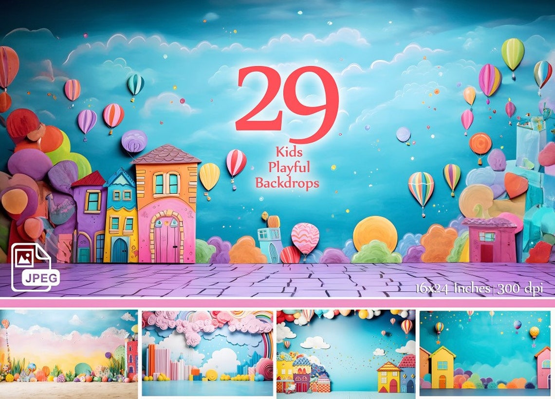 29 Kids Playful Backdrops, Kids Photo Studio , Childrentoys, Playful ...