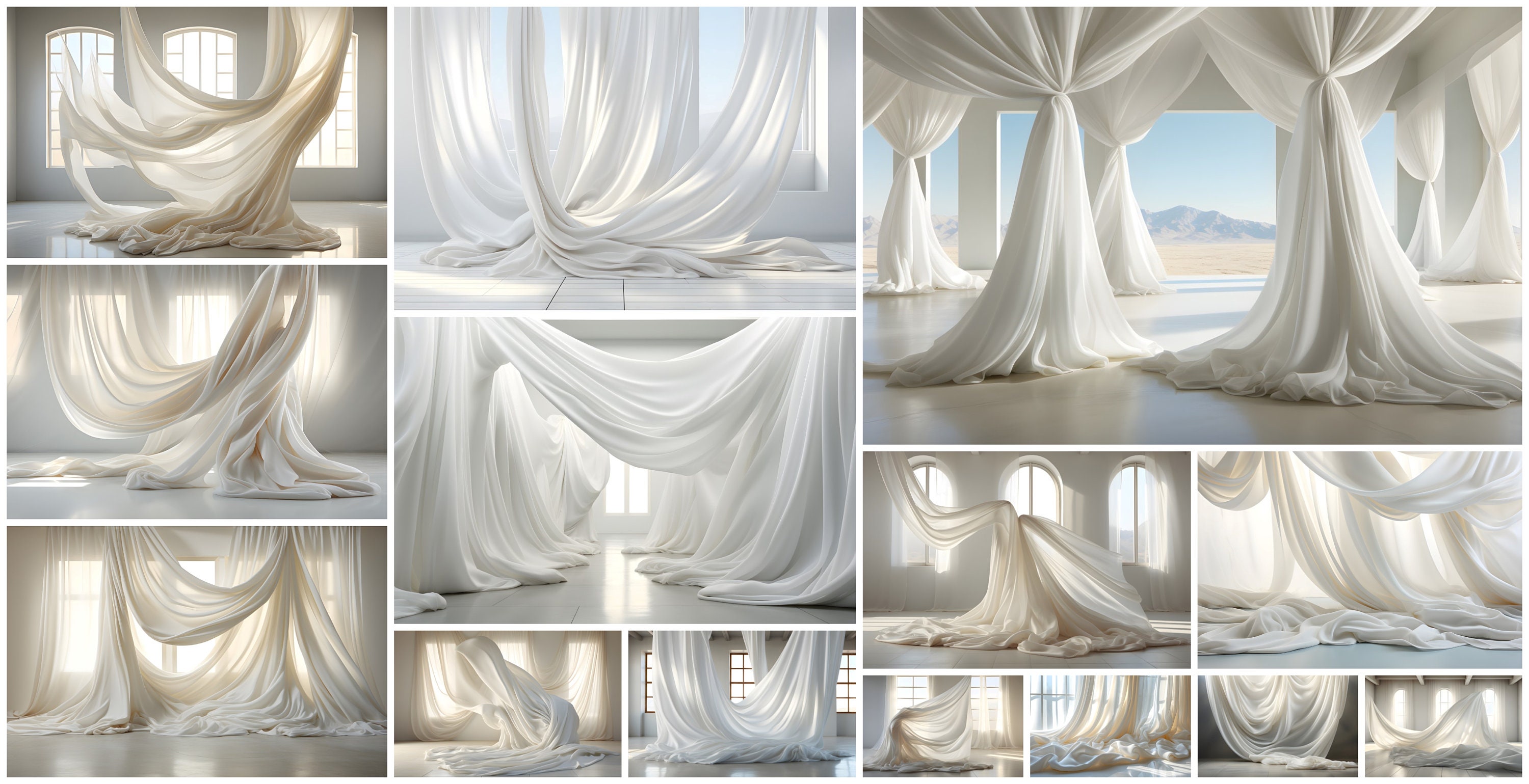 55 Interior Fluttering Curtains Backdrops, White Dreamy Sheer Curtain ...