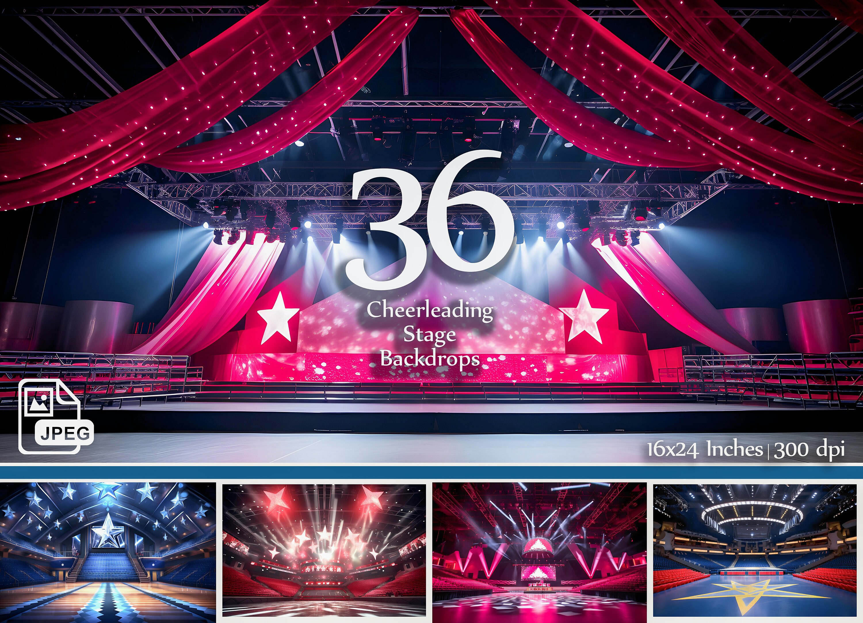 36 Cheer and Dance Backdrops - Photography | NEON CHEER and DANCE ...