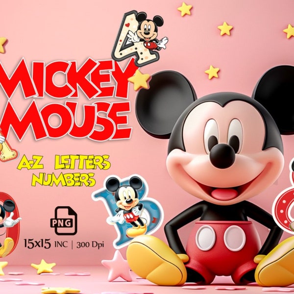 Mickey Mouse Font - Etsy