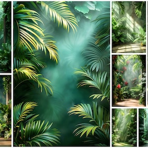 50 Tropical Jungle Backgrounds, Jungle Studio Portrait Backdrops for ...