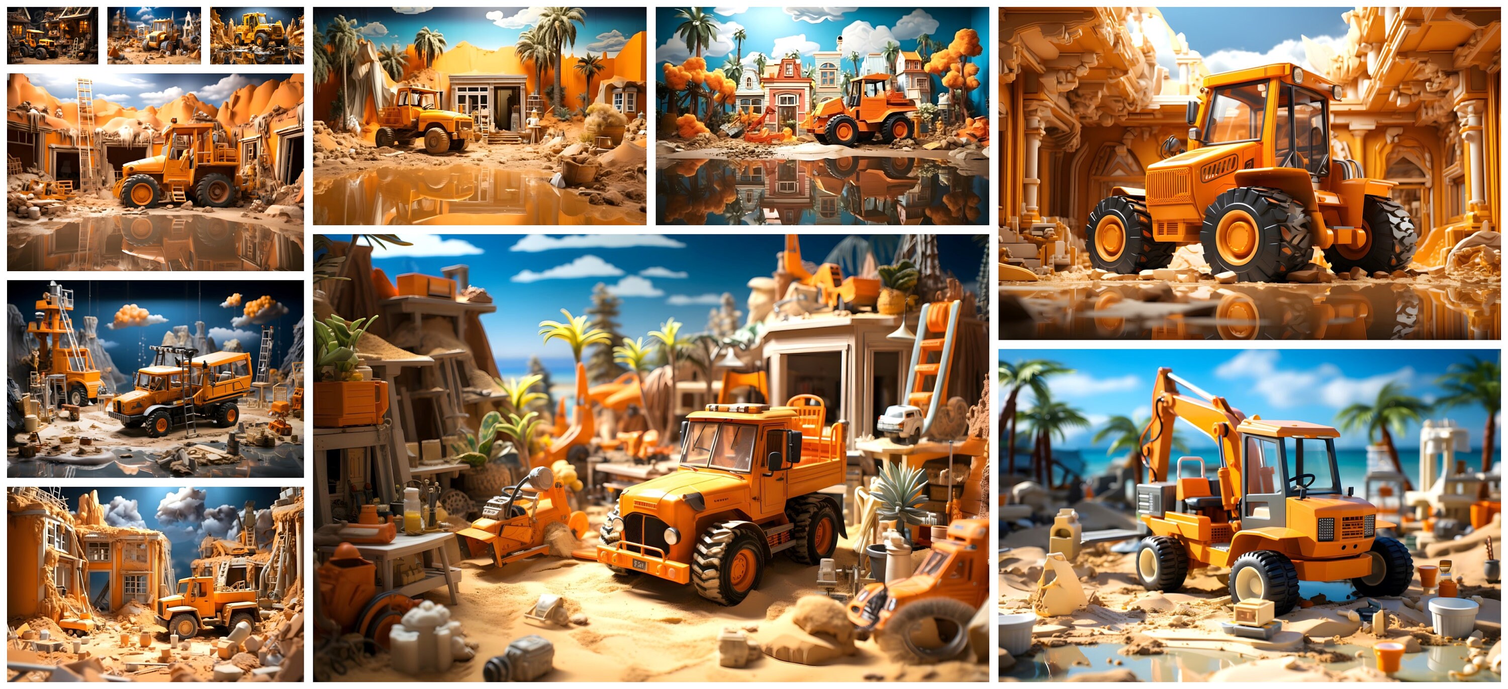 31 Construction Sight Digital Backdrop, Construction Background ...