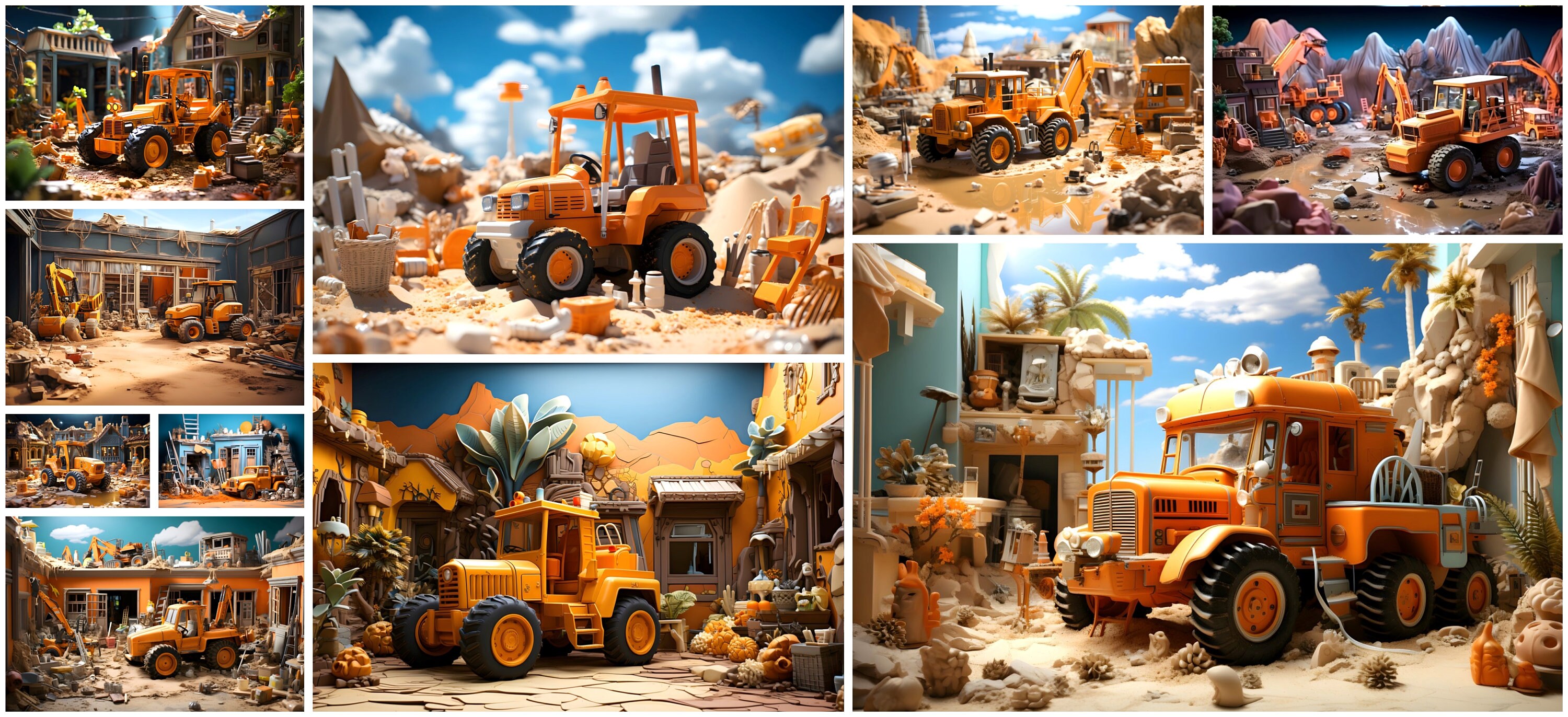 31 Construction Sight Digital Backdrop, Construction Background ...