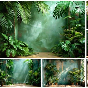 50 Tropical Jungle Backgrounds, Jungle Studio Portrait Backdrops for ...