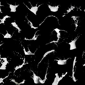Milk Splash Clipart: 30 White Liquid PNG Overlays (14x10" 300dpi) - Etsy