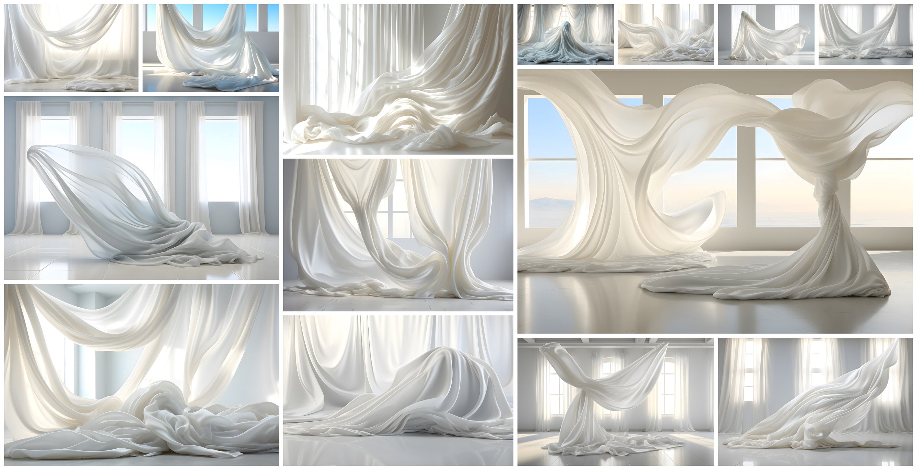 55 Interior Fluttering Curtains Backdrops, White Dreamy Sheer Curtain ...