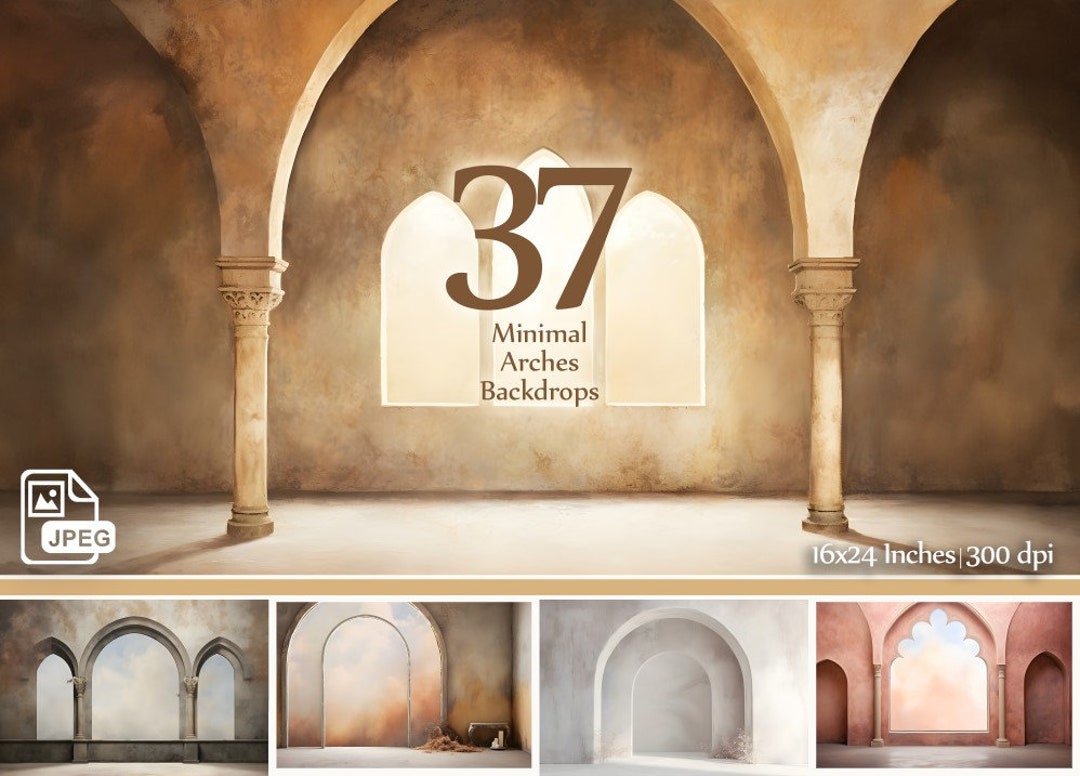 Minimal Arches Set Digital Backdrops, Maternity Backdrop Overlays ...