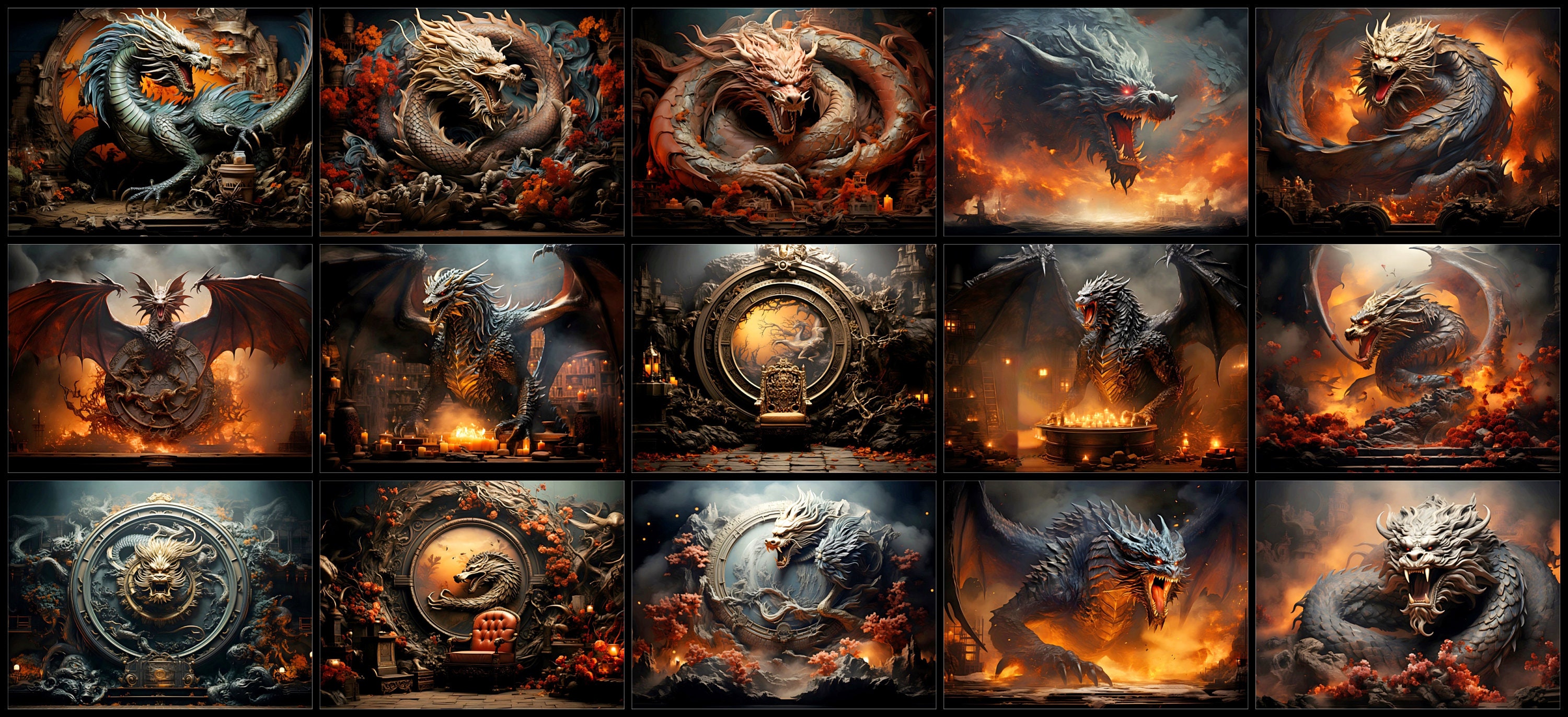 45 Fantasy Dragon Backdrops, Dragon Digital Photography Backdrops ...