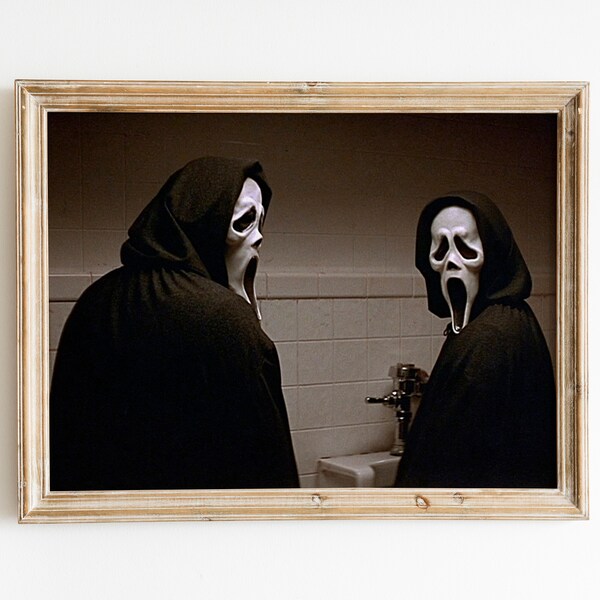 Ghostface Canvas Painting - Etsy