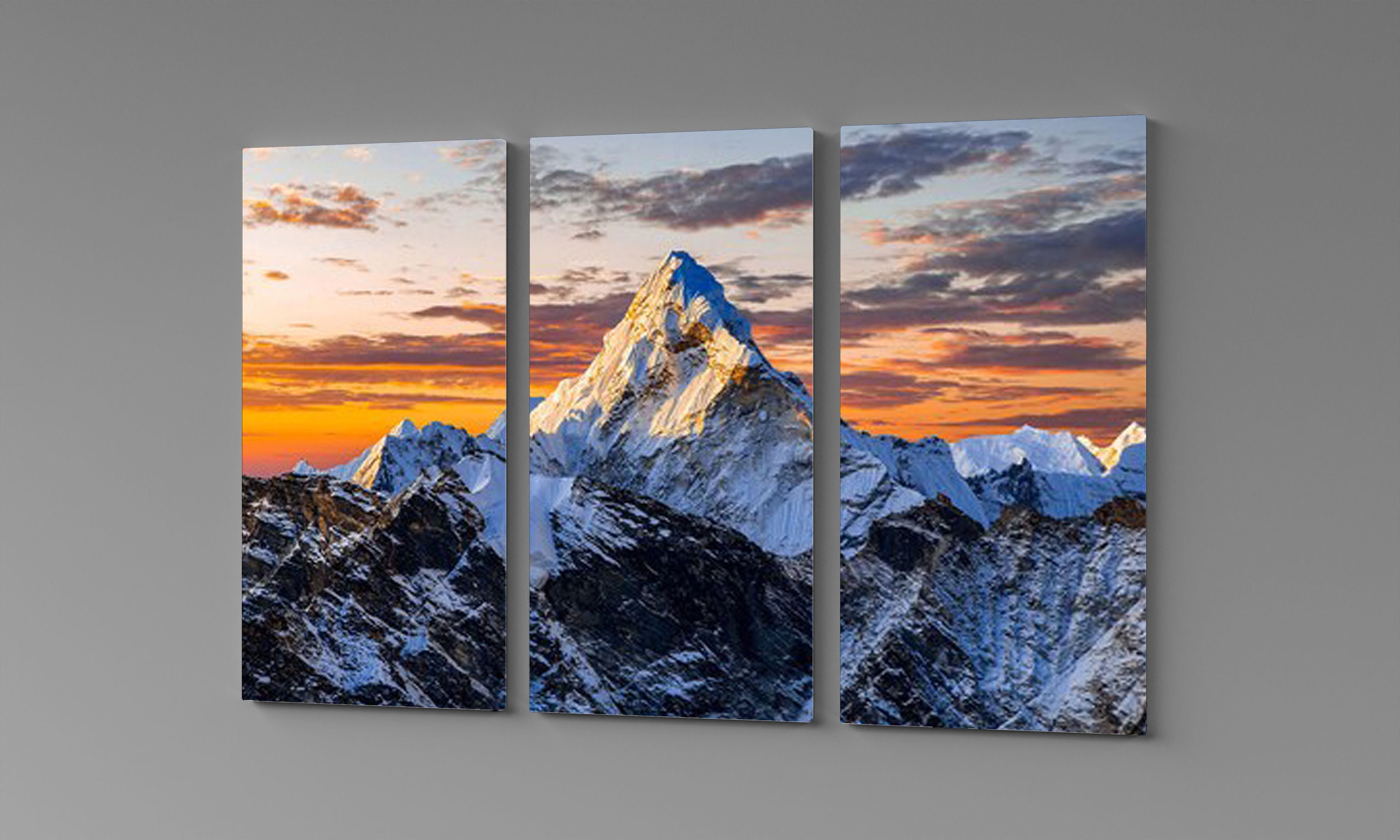 Mount Everest Wall Art Mount Everest Wall Decor Mount Everest - Etsy ...