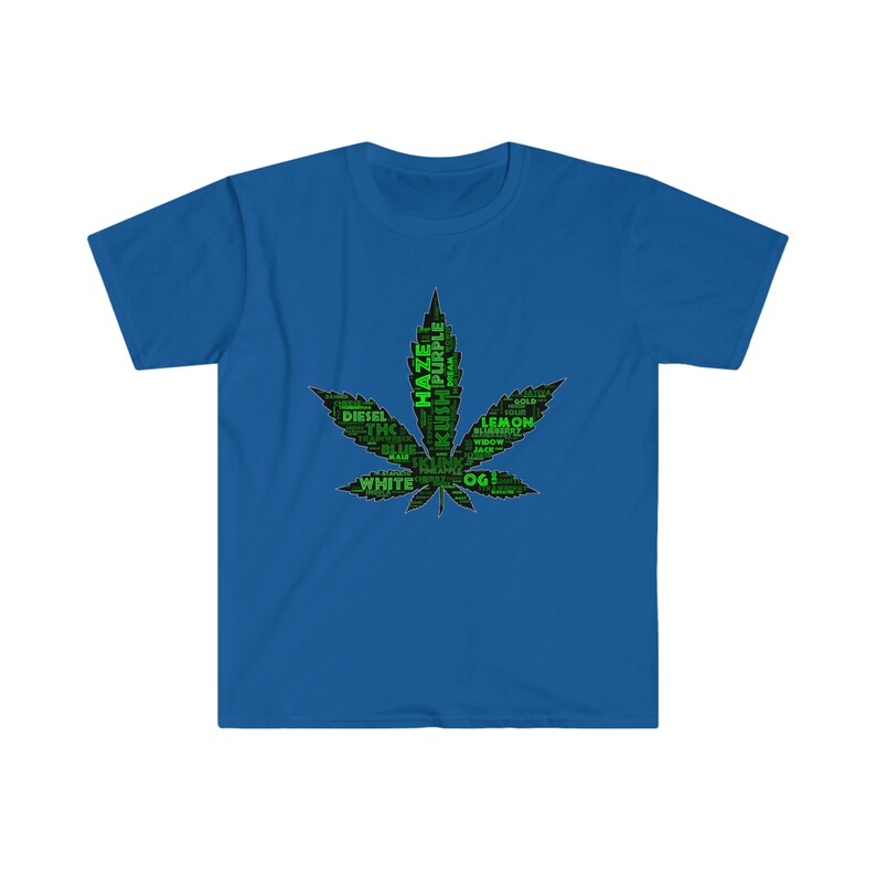 MARIJUANA Leaf Cannabis Blueberry WEED Enthusiast Men SHIRT - Etsy
