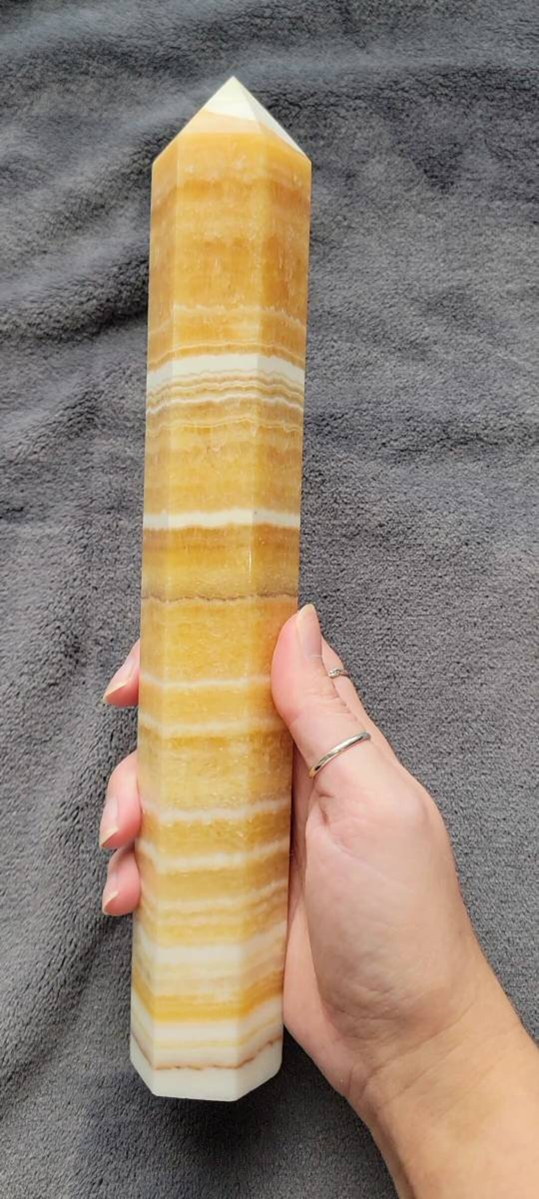 Beautiful XL Orange Calcite Tower - Etsy