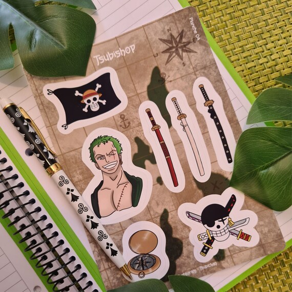 One Piece Zoro Sticker Sheet Aesthetic Sticker Sheets - Etsy