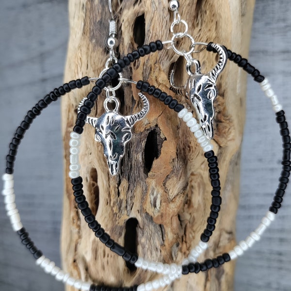 Cow Horn Hoops - Etsy