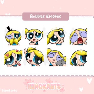 Powerpuff Girls Bubbles Emotes - Etsy