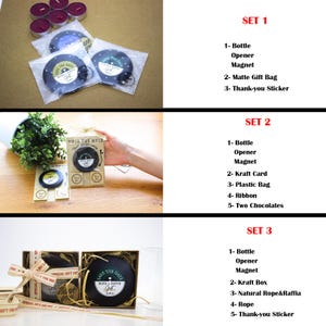 2.95'' Metal Round Bottle Opener Magnet, Retro Vinyl Record Themed ...