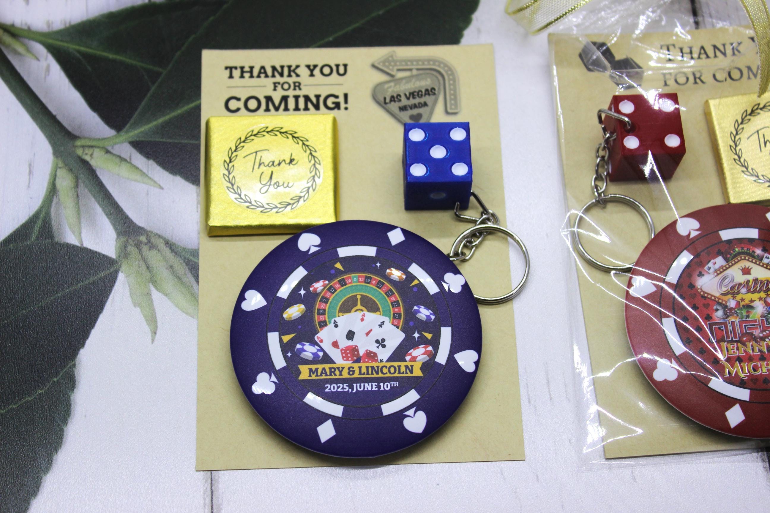 Personalized Las Vegas Casino Wedding Favors - 2.95'' Custom Bottle ...