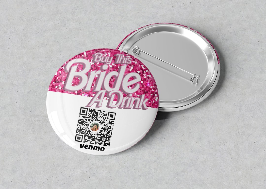 Venmo QR Code Button Bridal Party Bridal Shower Wedding Party - Etsy