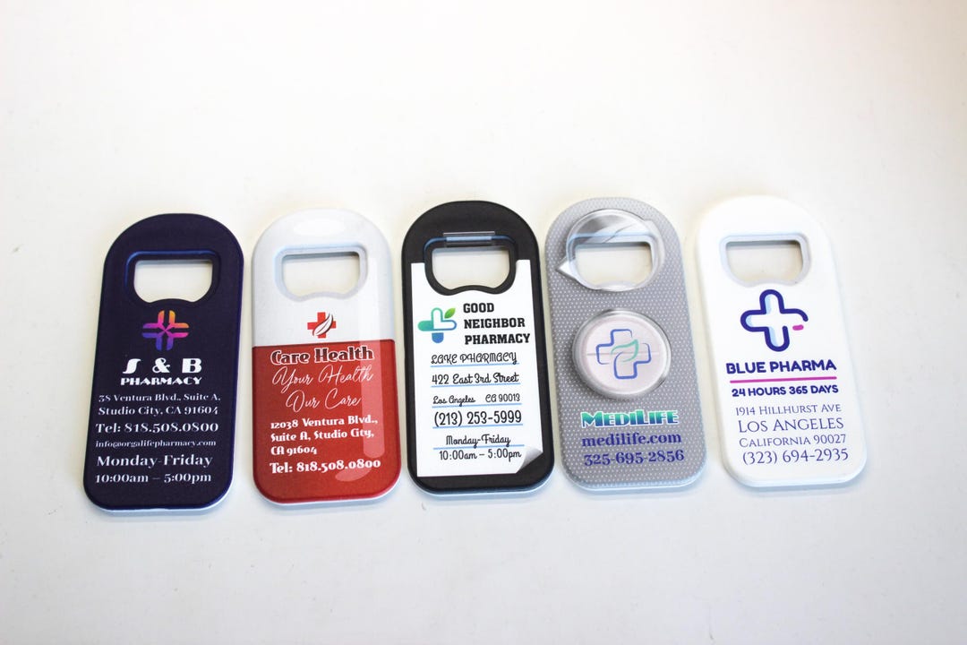 Healthcare Promotional Gift, Personalized Branding Bottle Opener Magnet ...